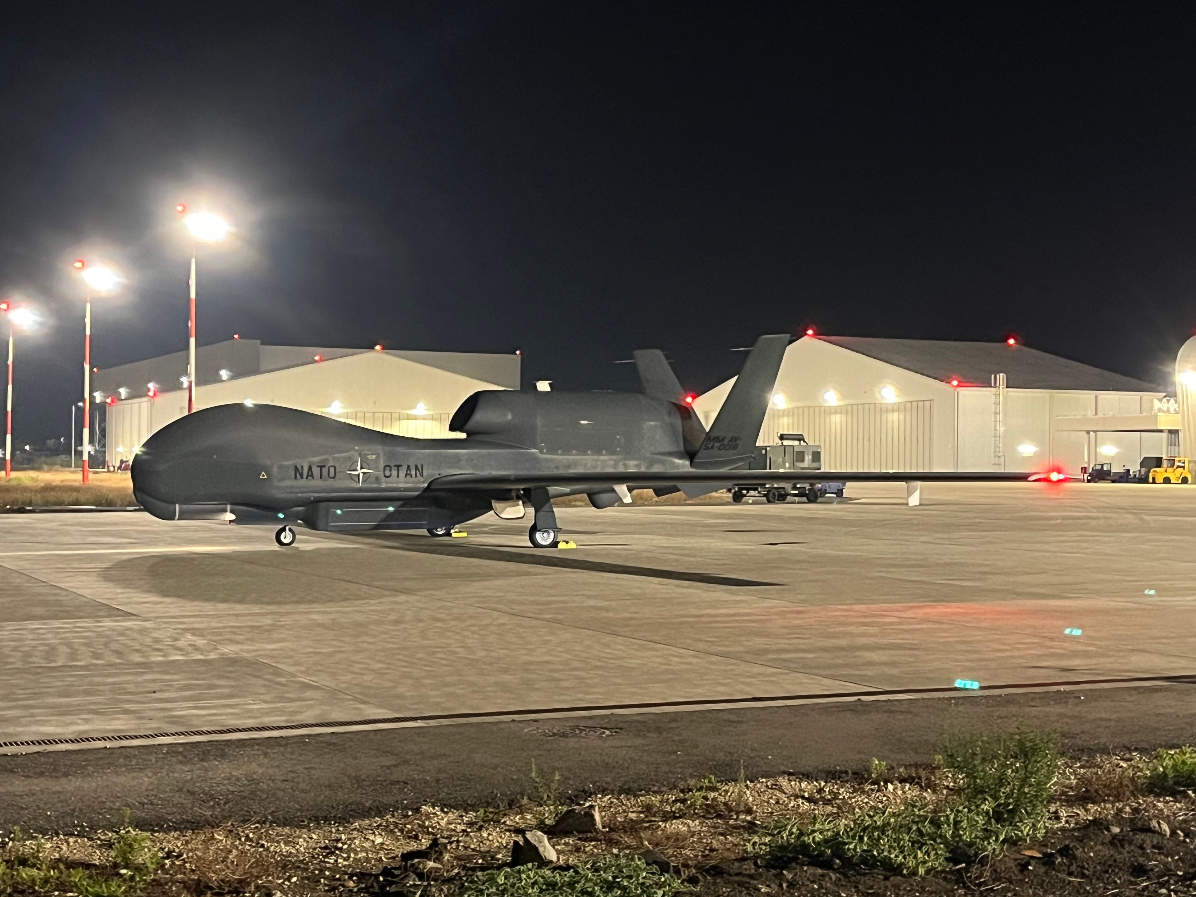 NATO Surveillance Drone Conducts First Mission Over Finland