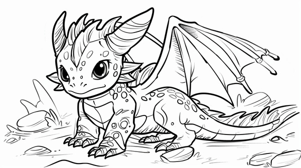 The Magical World of Dragon Coloring Pages - Imagella