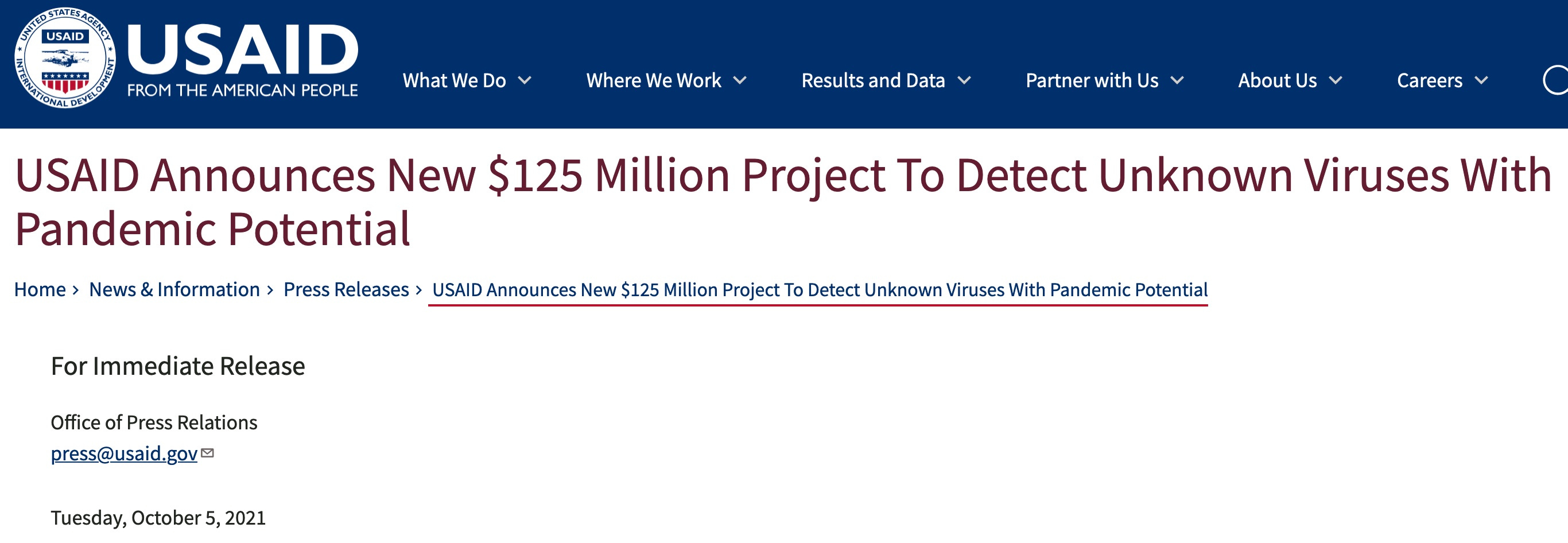 USAID sponsors program to go find the next pandemic virus and fiddle ...
