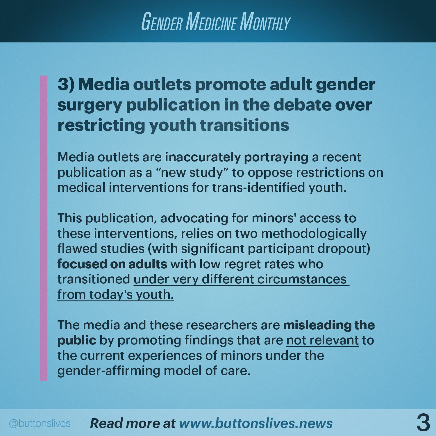 Gender Medicine Monthly - by Christina Buttons