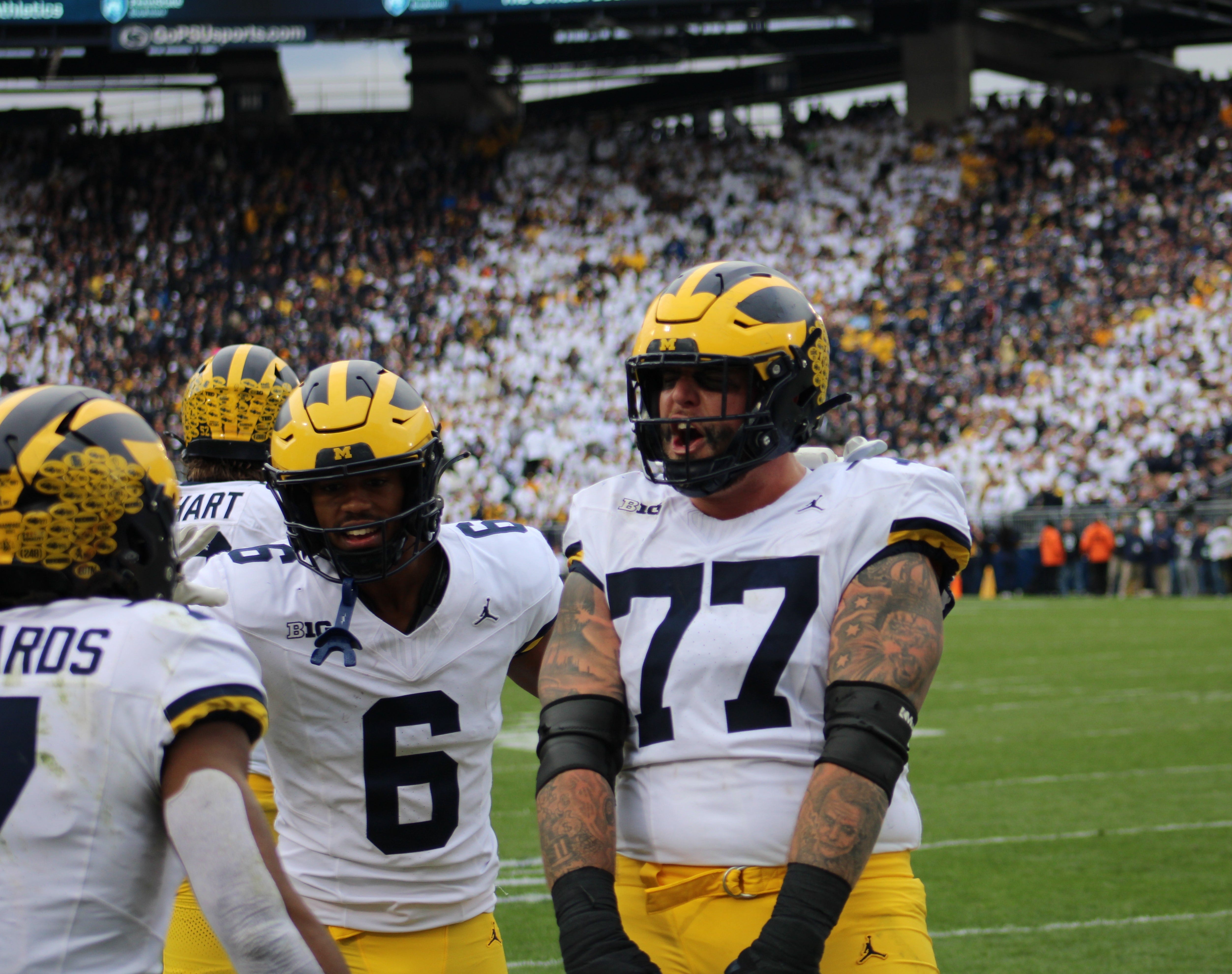 Wolverines Emotional After Beating Penn State with Run Game, Defense