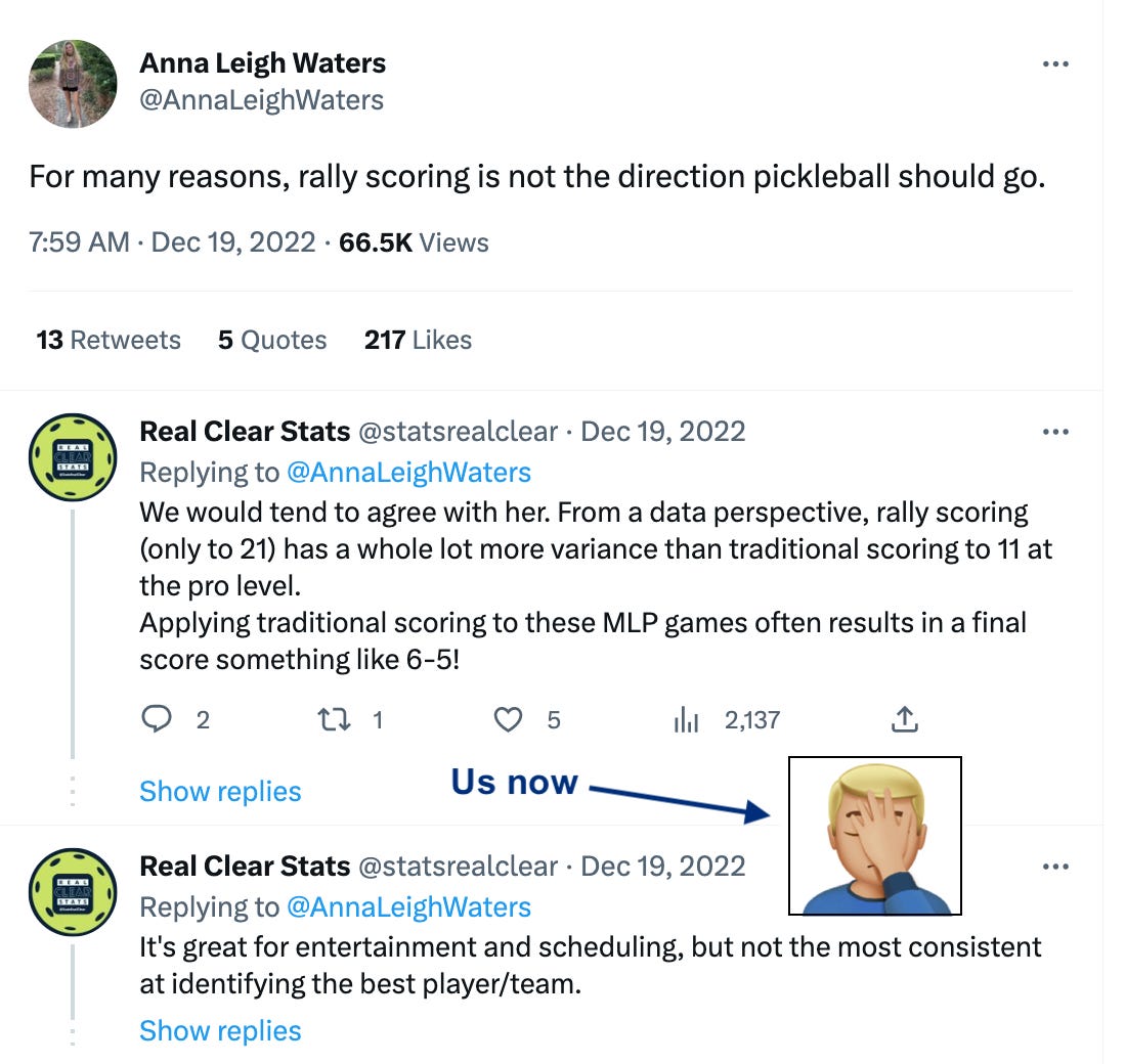 By the Numbers: Rally vs Traditional Scoring