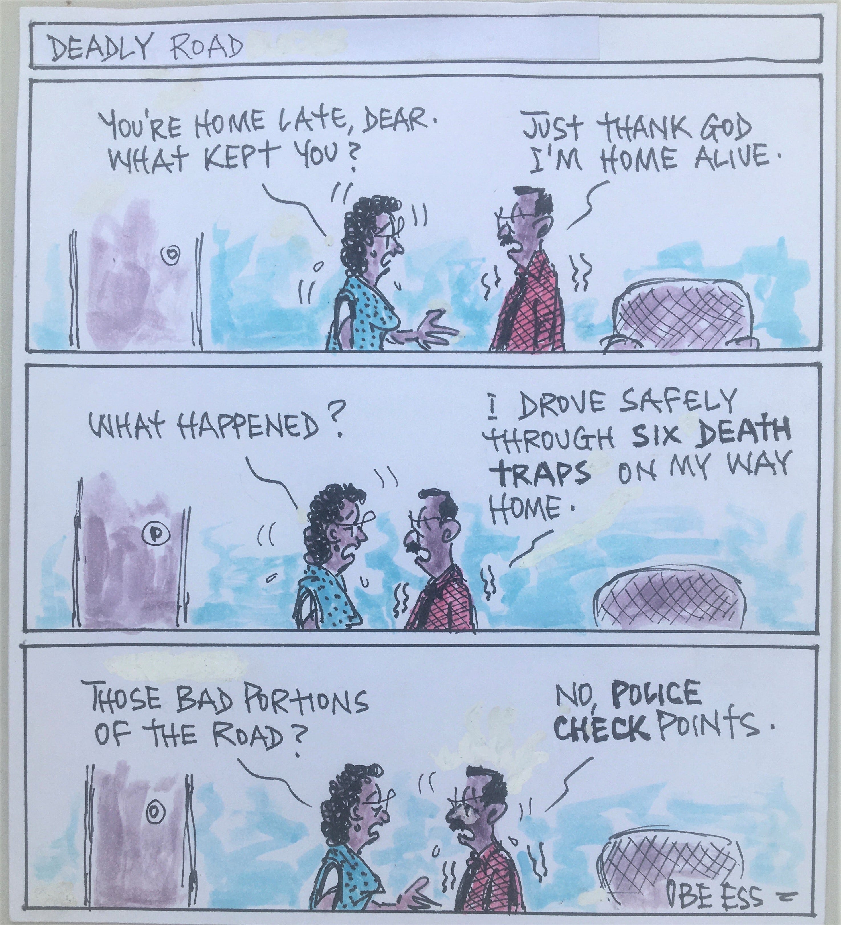 Deadly road - by Obe Ess - Obe’s Newsletter