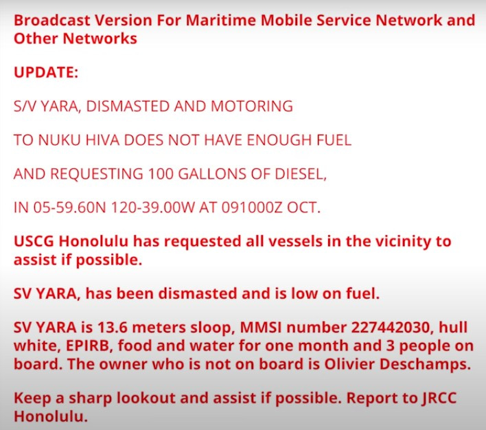 Rescuing a Dismasted Crew Mid-Pacific and Documenting It Too