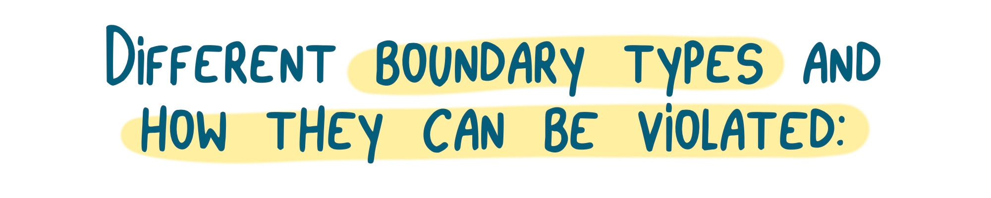 Boundaries - Episode 1 - What are boundaries 👀?