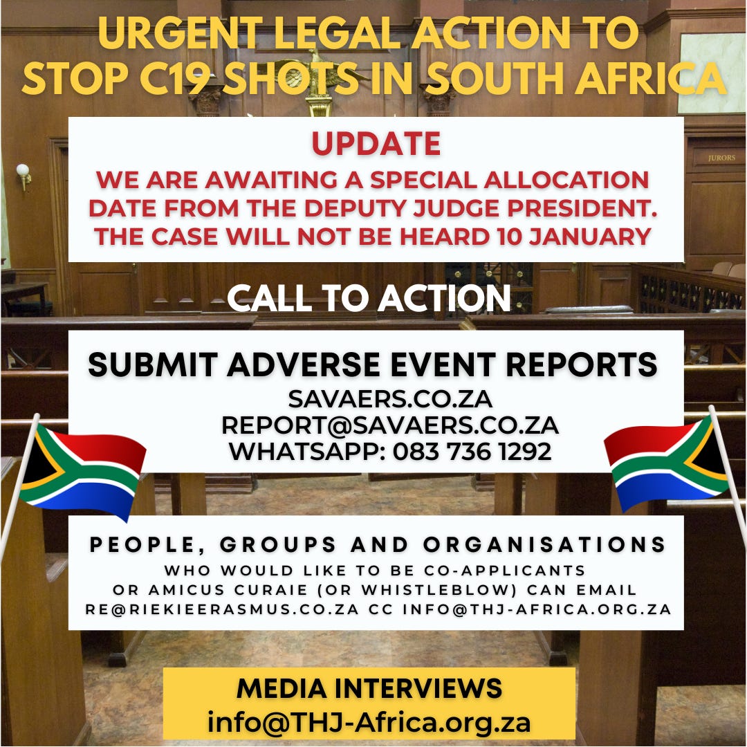 SA court case update - awaiting a special allocation date from the ...