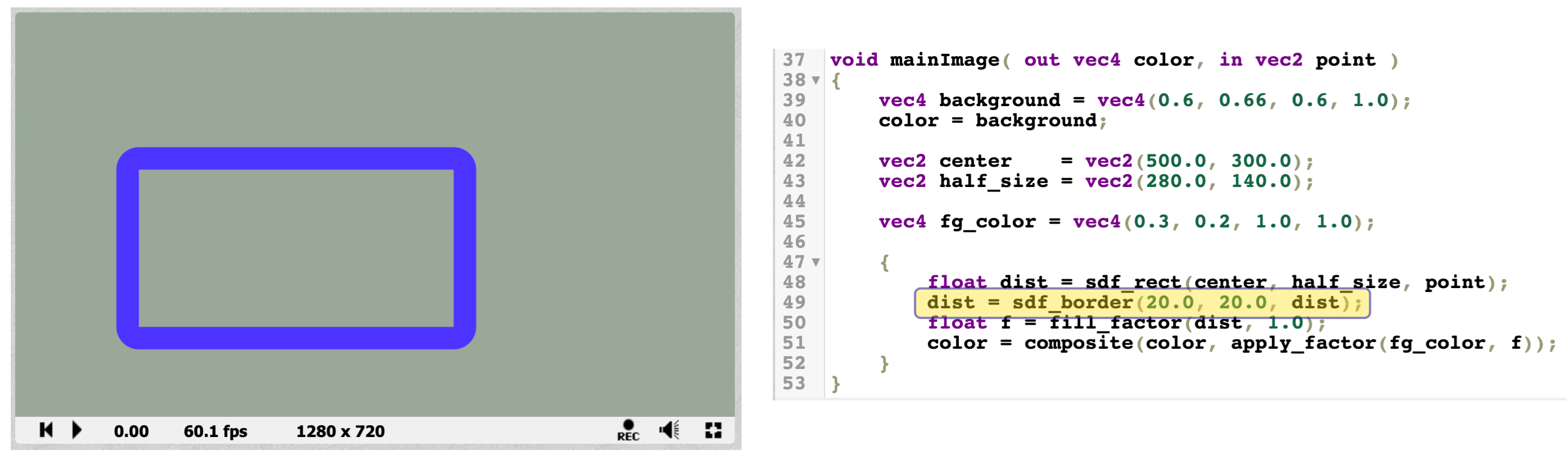 GPU 2D Drawing: Rectangls. Masking. Rotations.