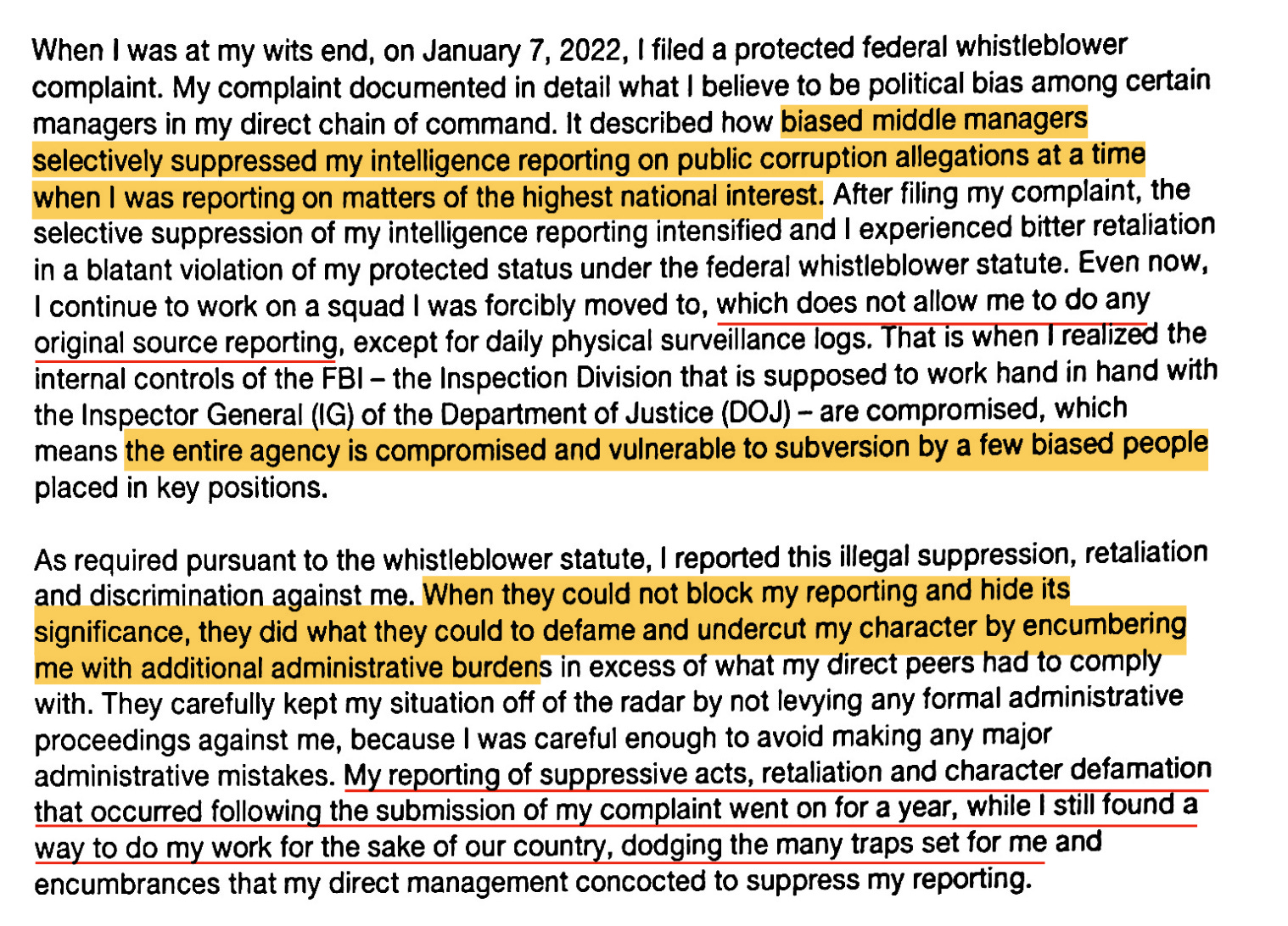 EXCLUSIVE: Special Agent Buma's FIRST Memo to Congress About the FBI ...