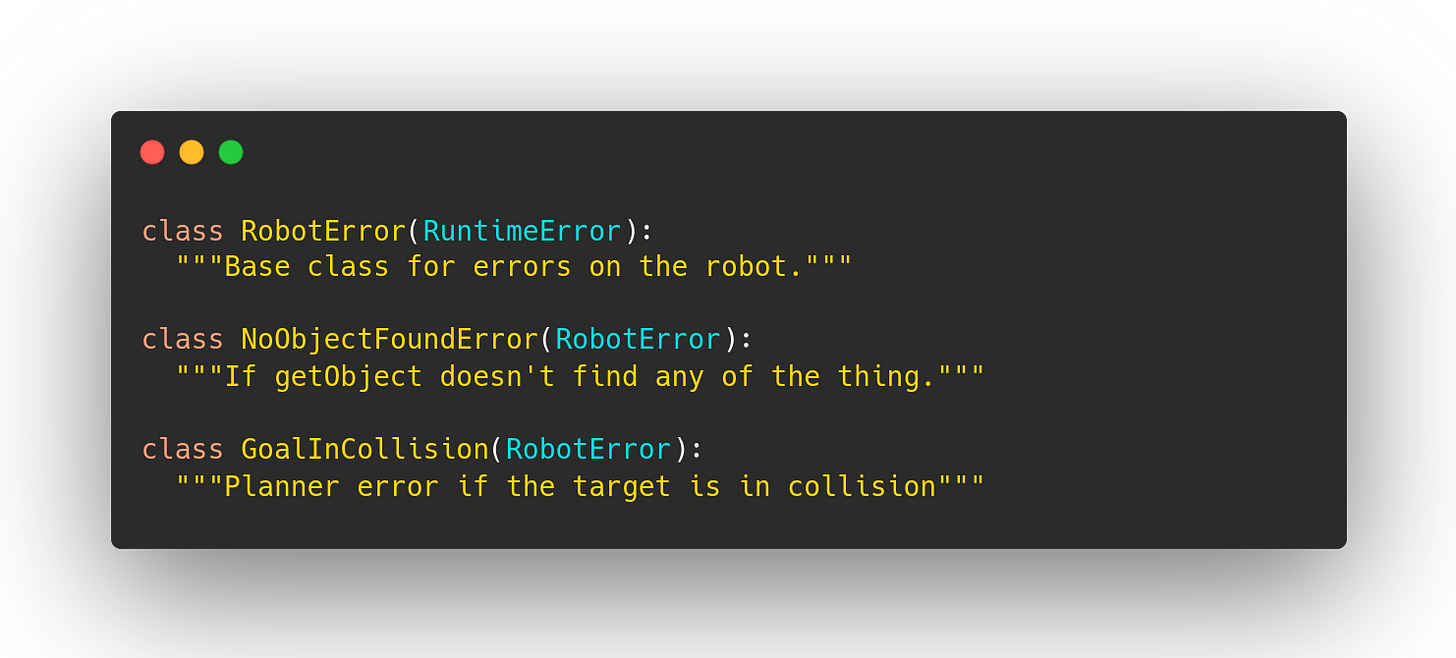 Programming Robots: Keeping the Code Clean