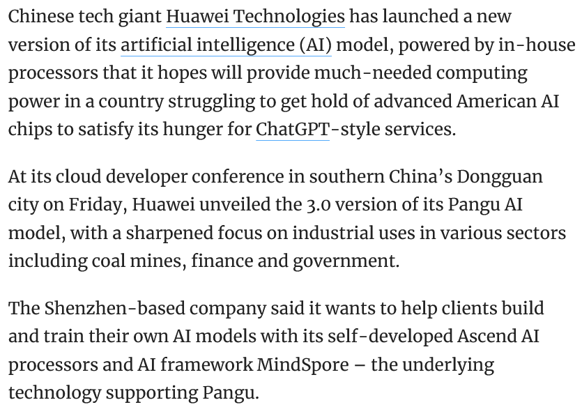 Huawei taps into computing power shortage in China, touts self-developed AI tech amid ChatGPT craze