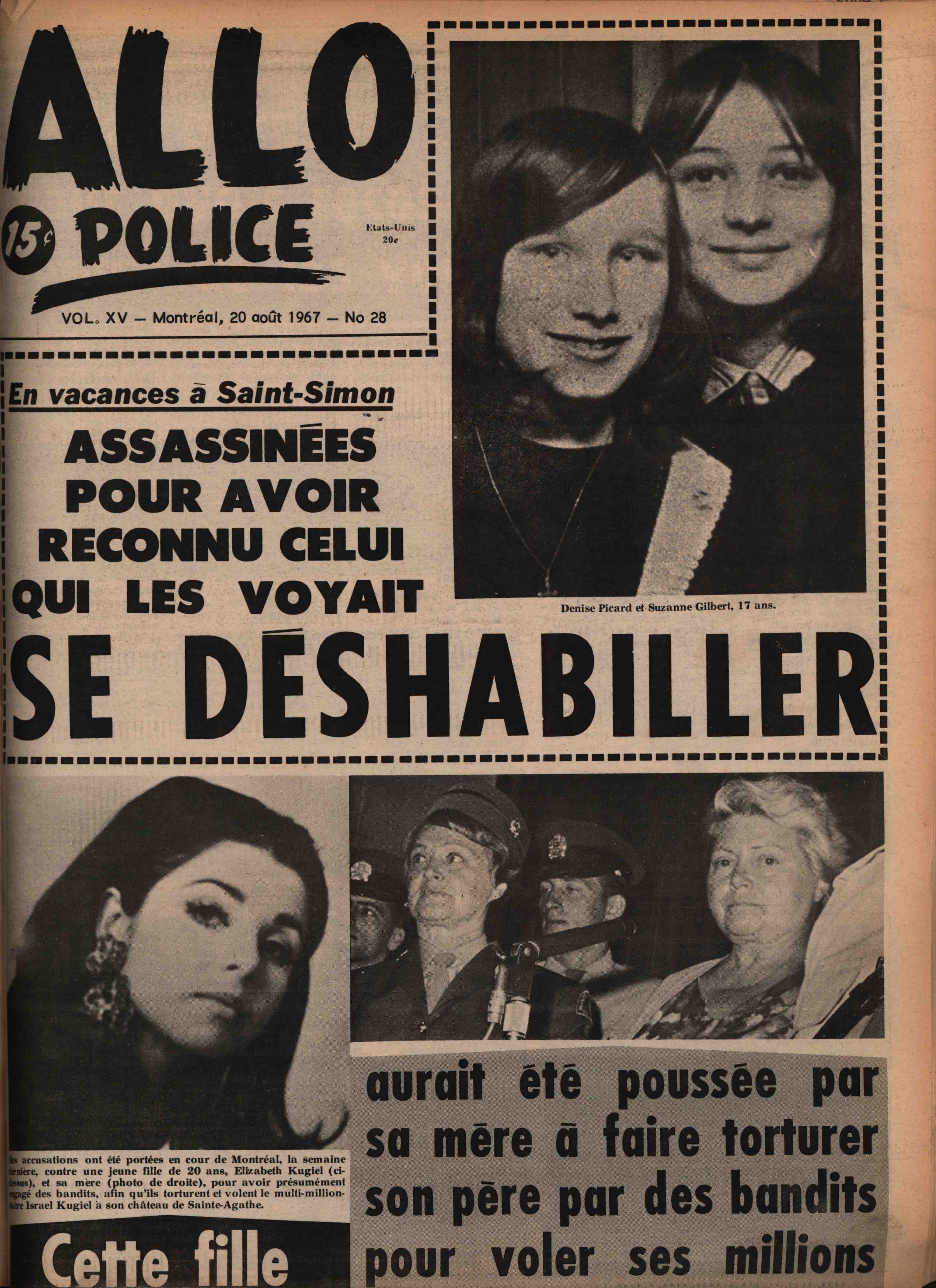 En vacances à Saint-Simon | Allô Police | Août 1967