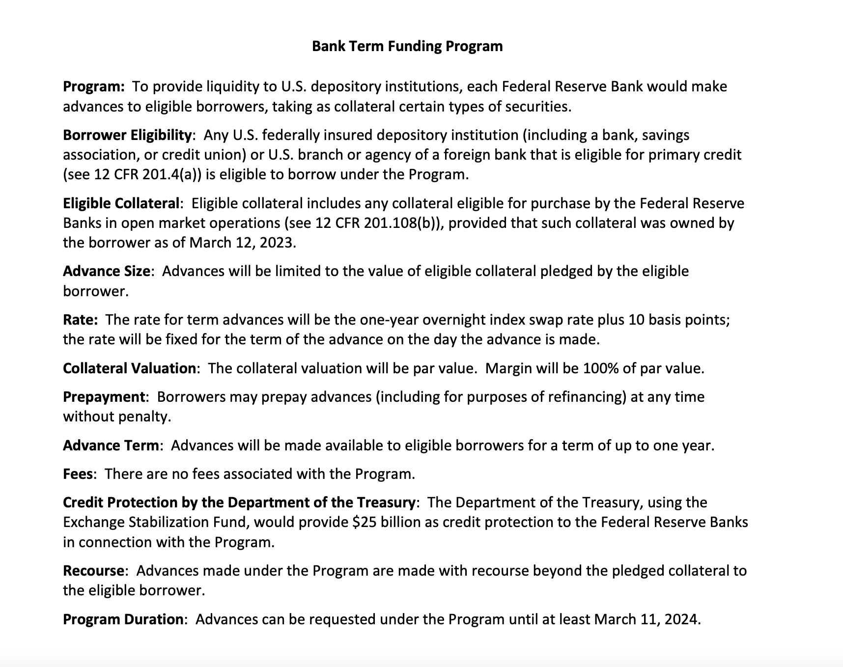 Understanding the Bank Term Funding Program: A Lifeline for Failing ...
