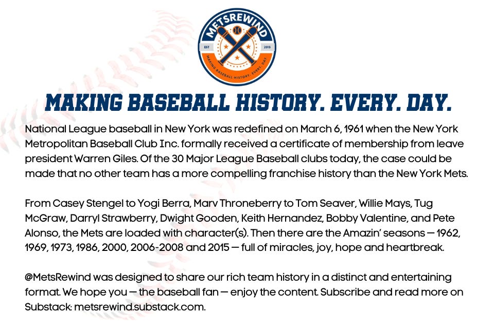 Podcast: Rick White - @MetsRewind