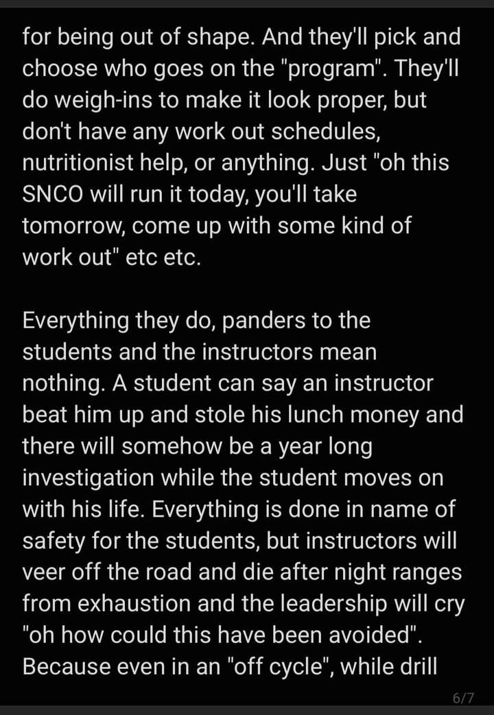 The recent Legacy of SOI-E Marine Combat Training