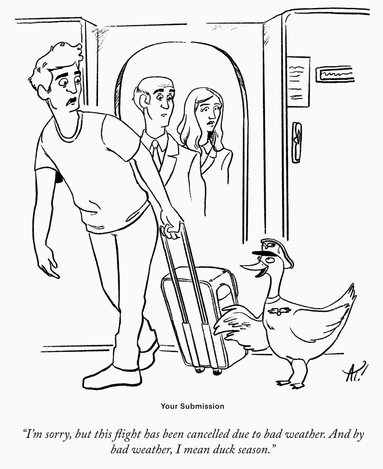 Did A.I. write this New Yorker cartoon caption contest finalist?