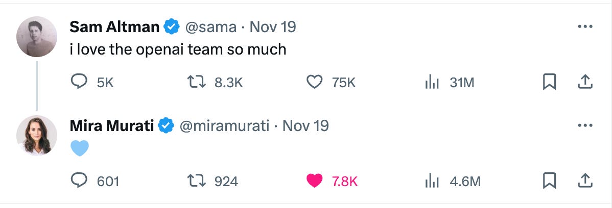 CEO da OpenIA demitido e readmitido em menos de uma semana.