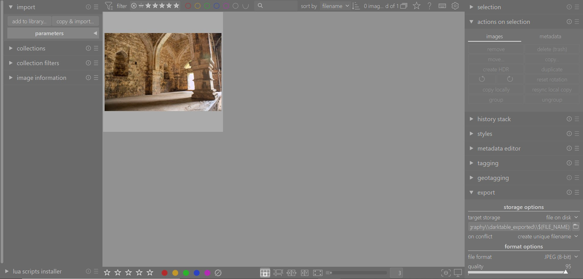 Darktable: Introduction to Lighttable