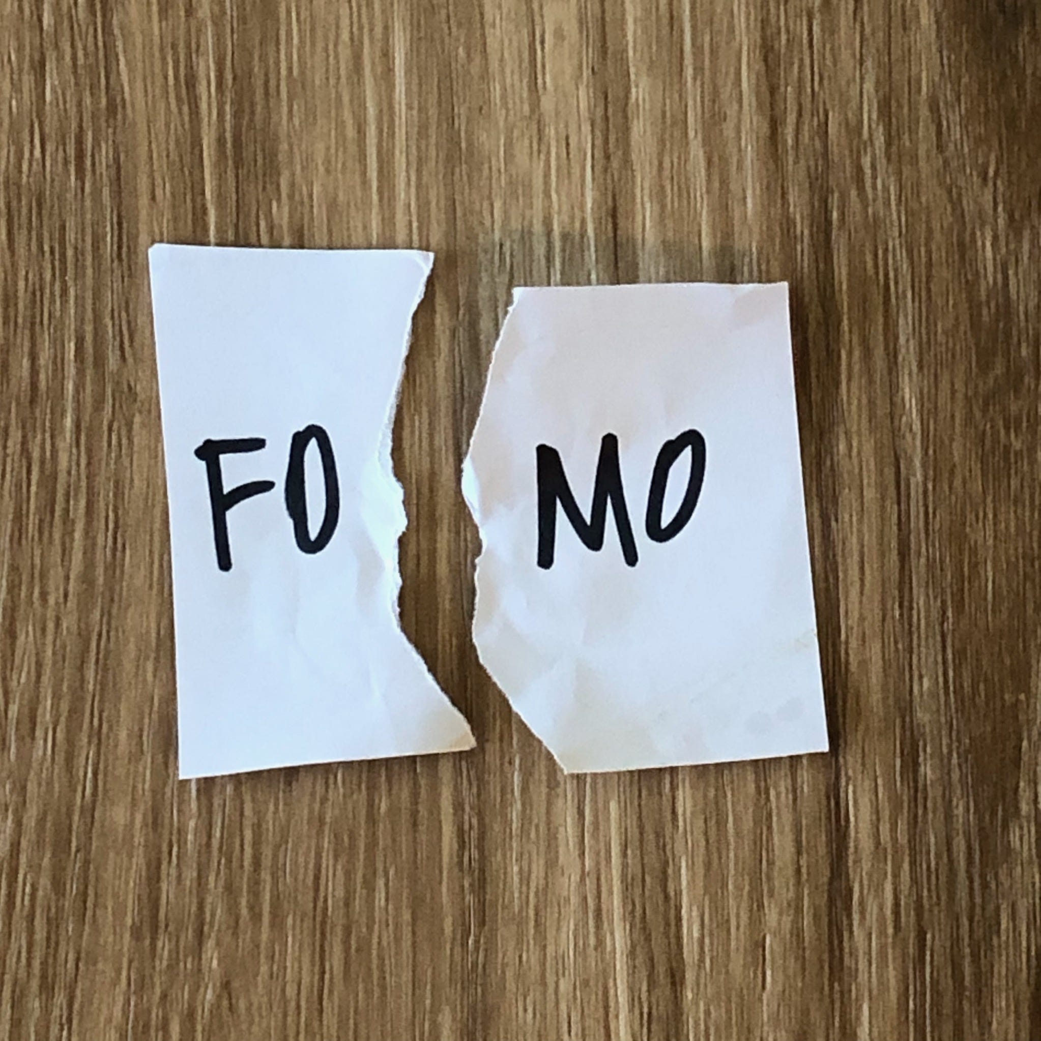 "fomo" and i are breaking up - by Mackenzie