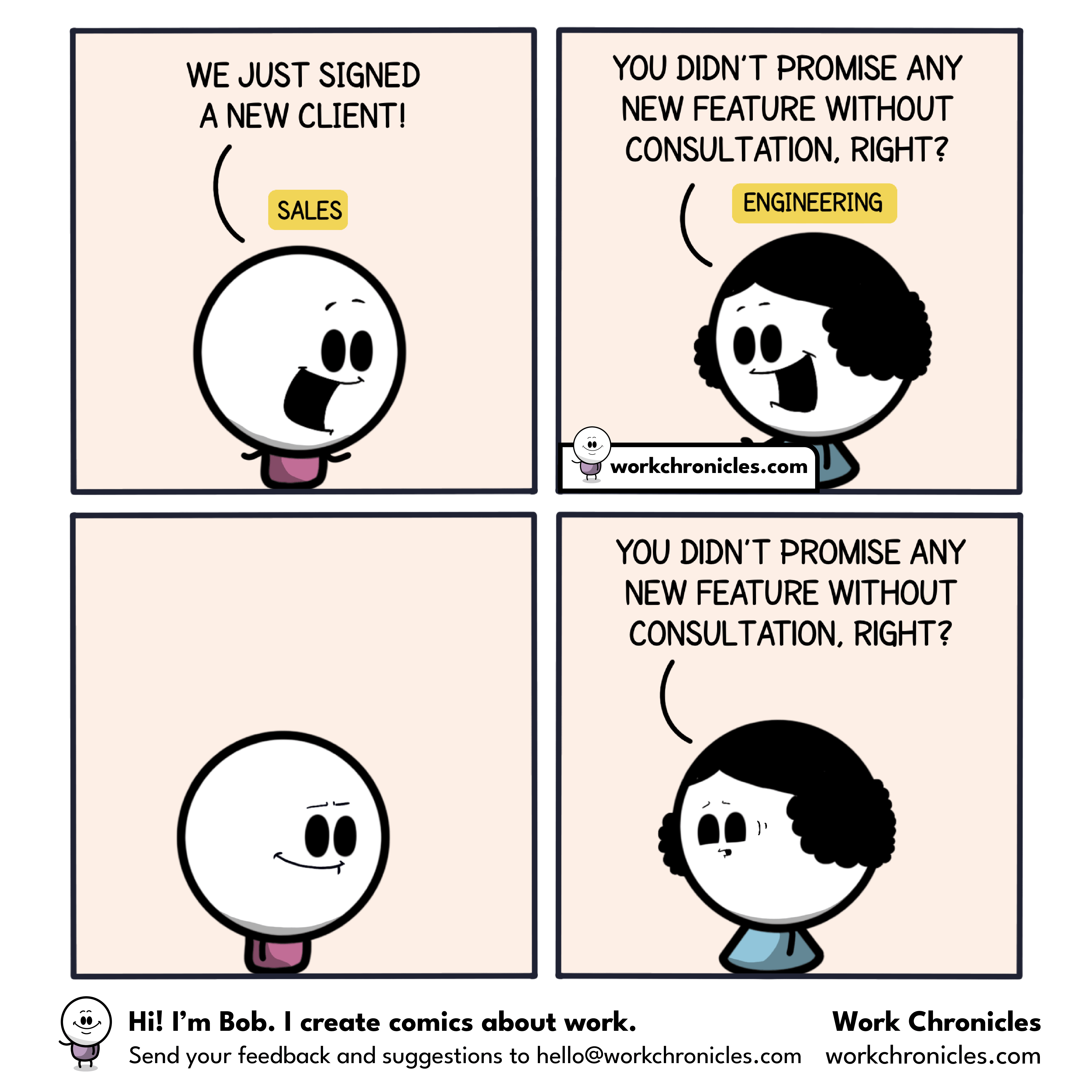 (comic) Just signed a new client - Work Chronicles