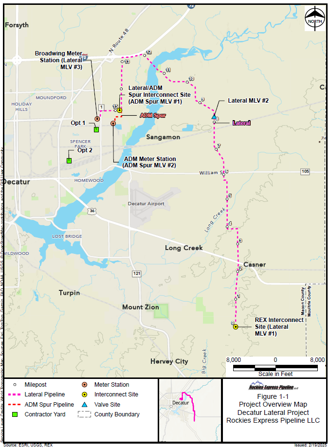 Rockies Express Pipeline LLC Submits Application for New Lateral Line ...