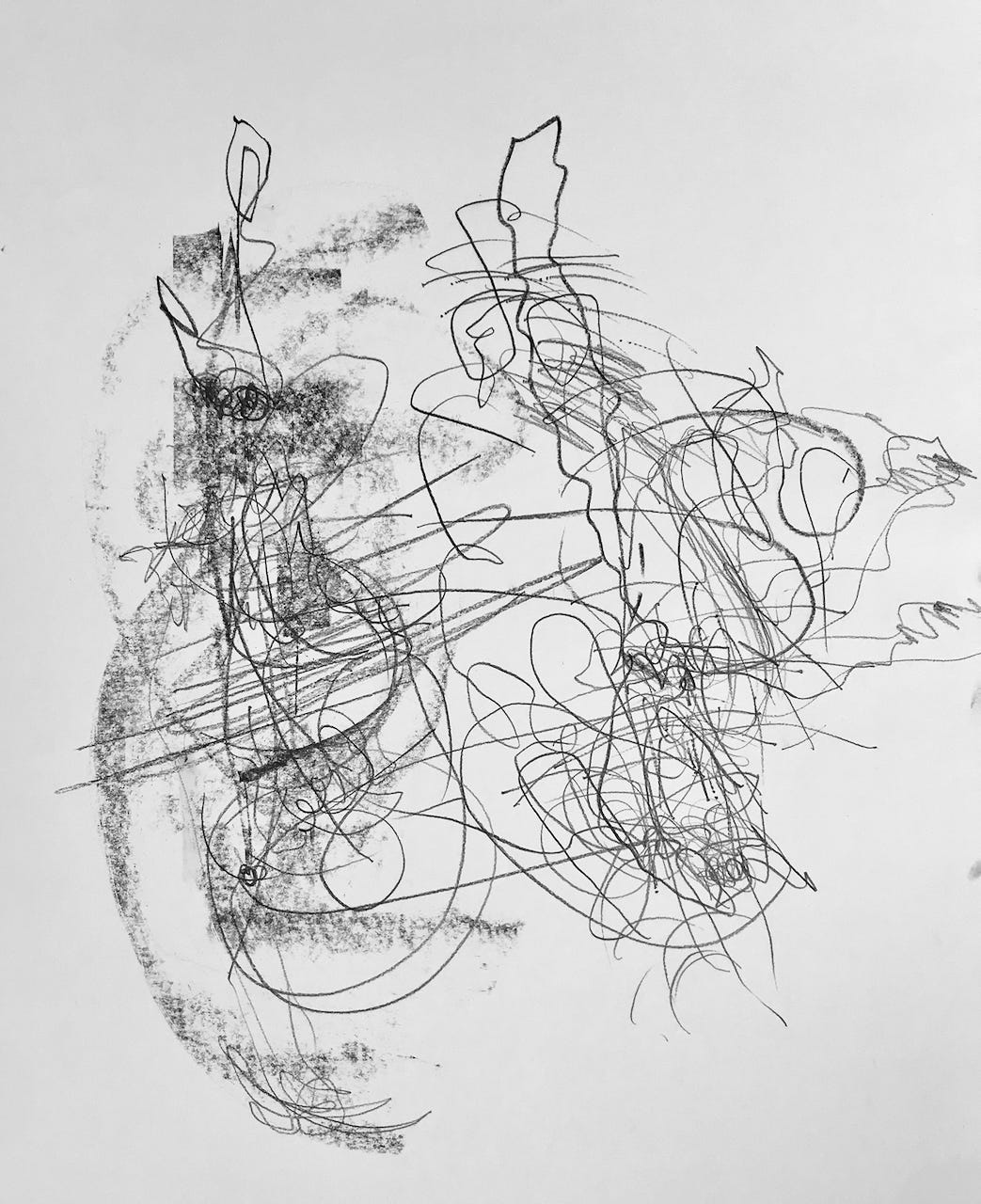 Simultaneous Drawing - by Elizabeth Hammond