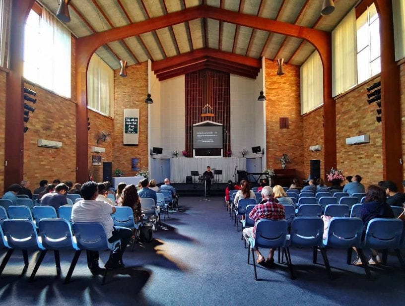 A Gallery Of The Faithful Gathering For Church. Album 7
