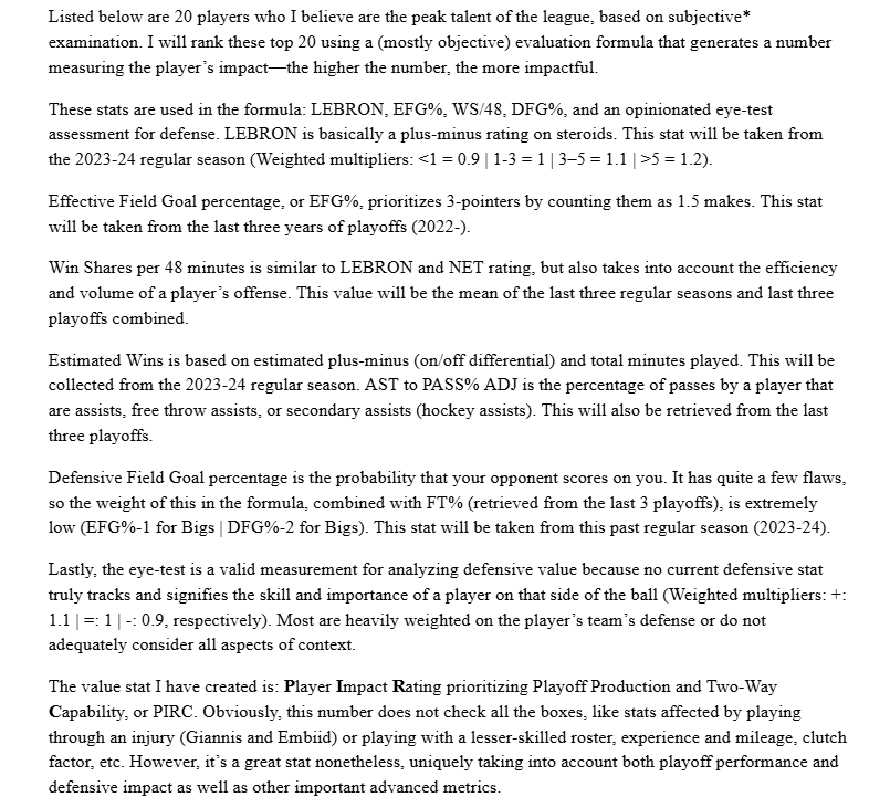 Top 20 Players - by Beyond the Arc - Ryan’s Substack