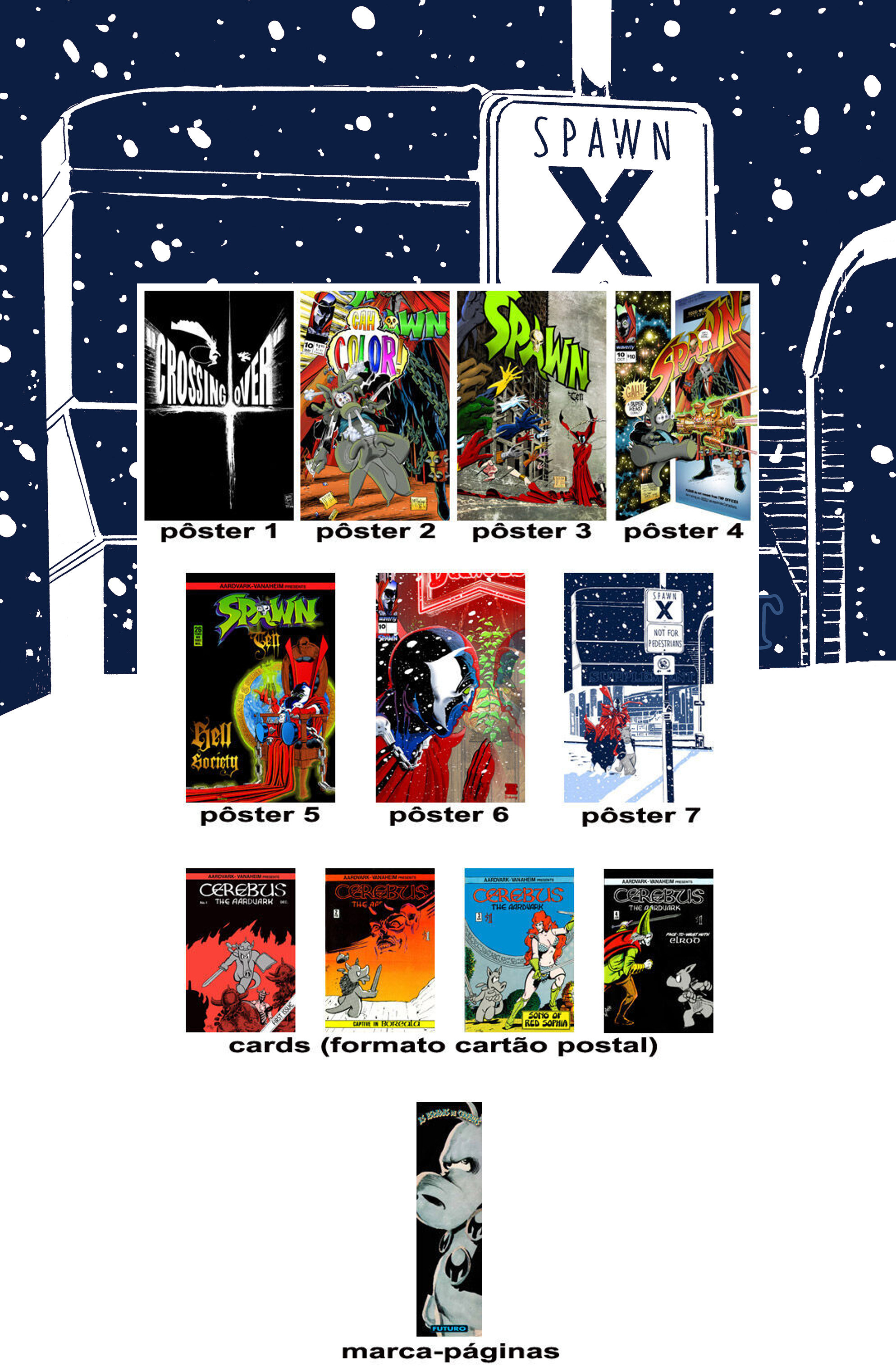 CAMPANHA: AS ESPADAS DE CEREBUS DE DAVE SIM + SPAWN DEZ DE TODD MCFARLANE