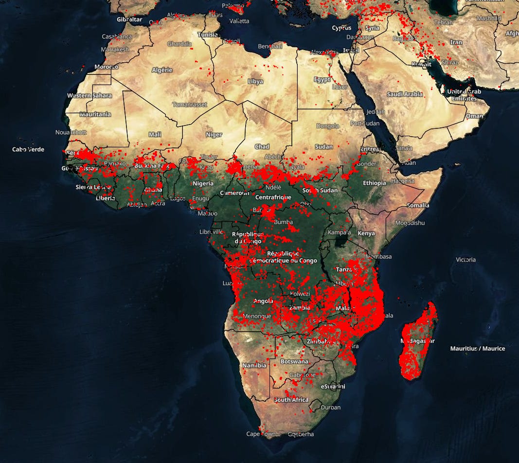Current Map Snapshots Of Fires Burning Around The Globe - October 30th ...