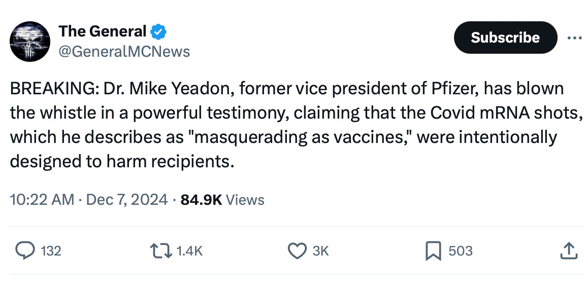 Pfizer’s Former Top Executive Just Dropped a Major Bombshell