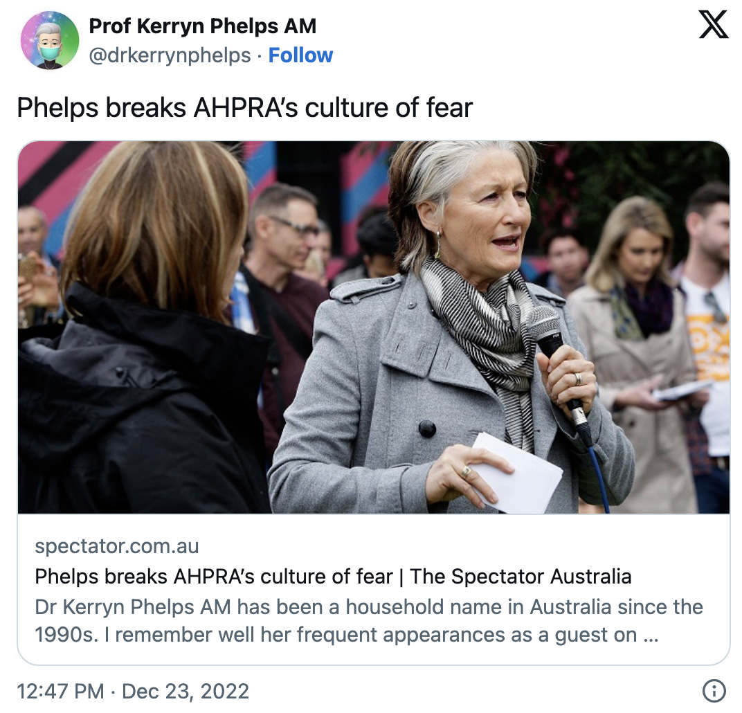 Australian medical regulator finally relaxes Covid gag order on doctors