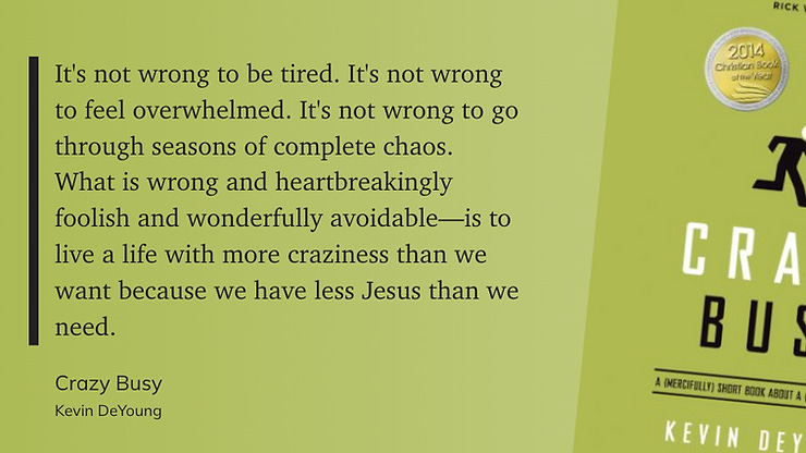 The Dangers of a Crazy Busy Life - by Amber Thiessen