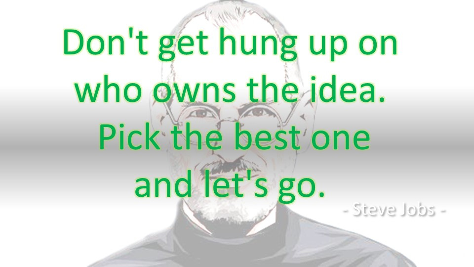 It's ok to give credit to others. - by Jon Doolen