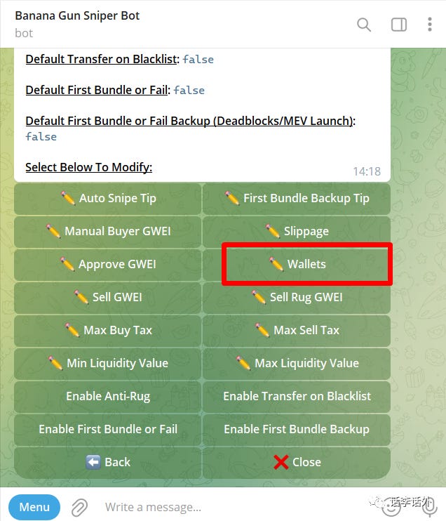Telegram Bots工具指南系列之：Banana Gun、Honeypot Bot - by senlonlee