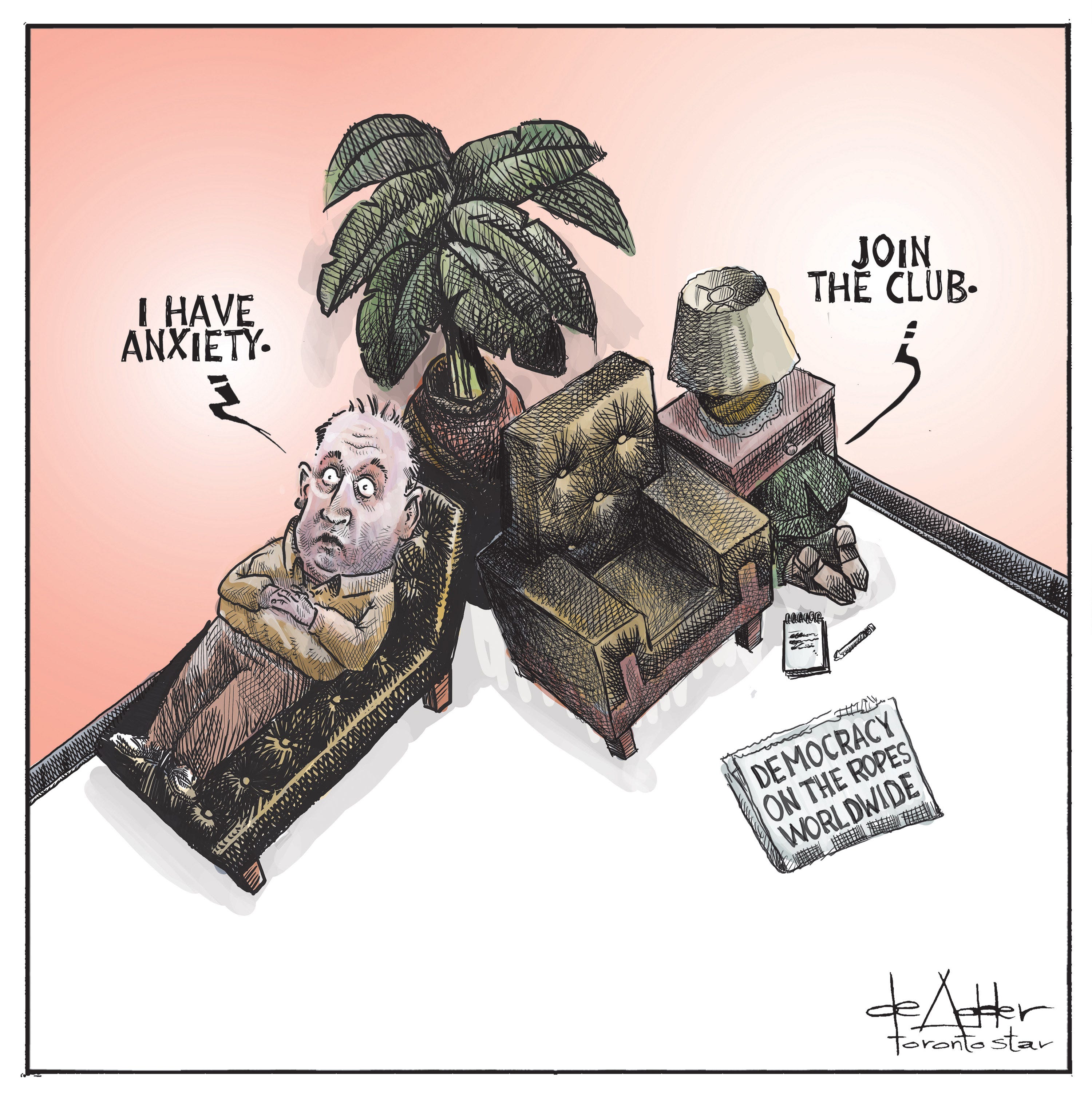 Cartoon for the Toronto Star