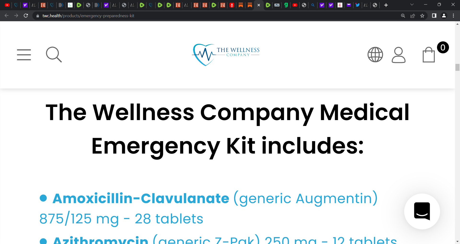 Medical Emergency kit (8 key medications to always keep on hand) from The Wellness Company (TWC ...