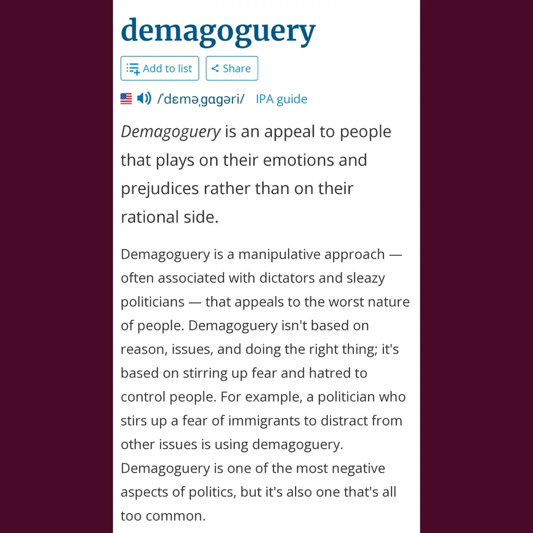 The Shadows of Everyday Demagoguery - by Rowen White