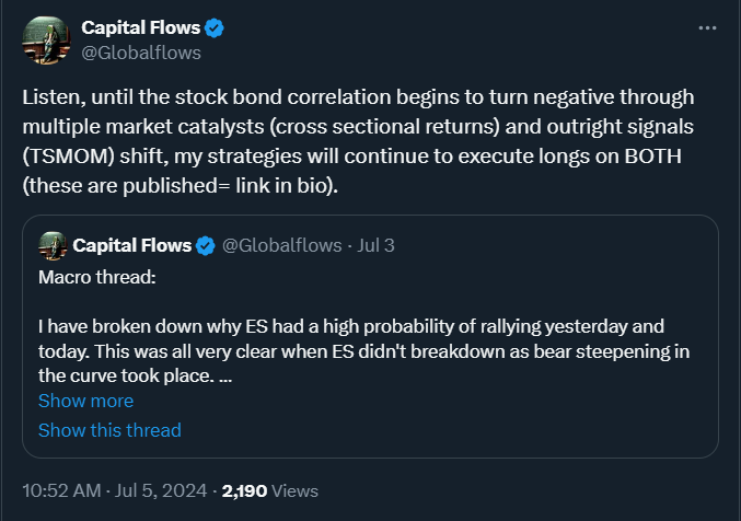 Macro Trade Update: ES, Rates, and NFP - Capital Flows