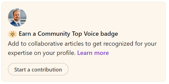 How to be a LinkedIn Top Voice or Community Top Voice
