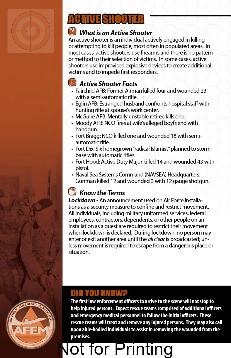 Air Force Emergency Preparedness Guide - by Defcon Level