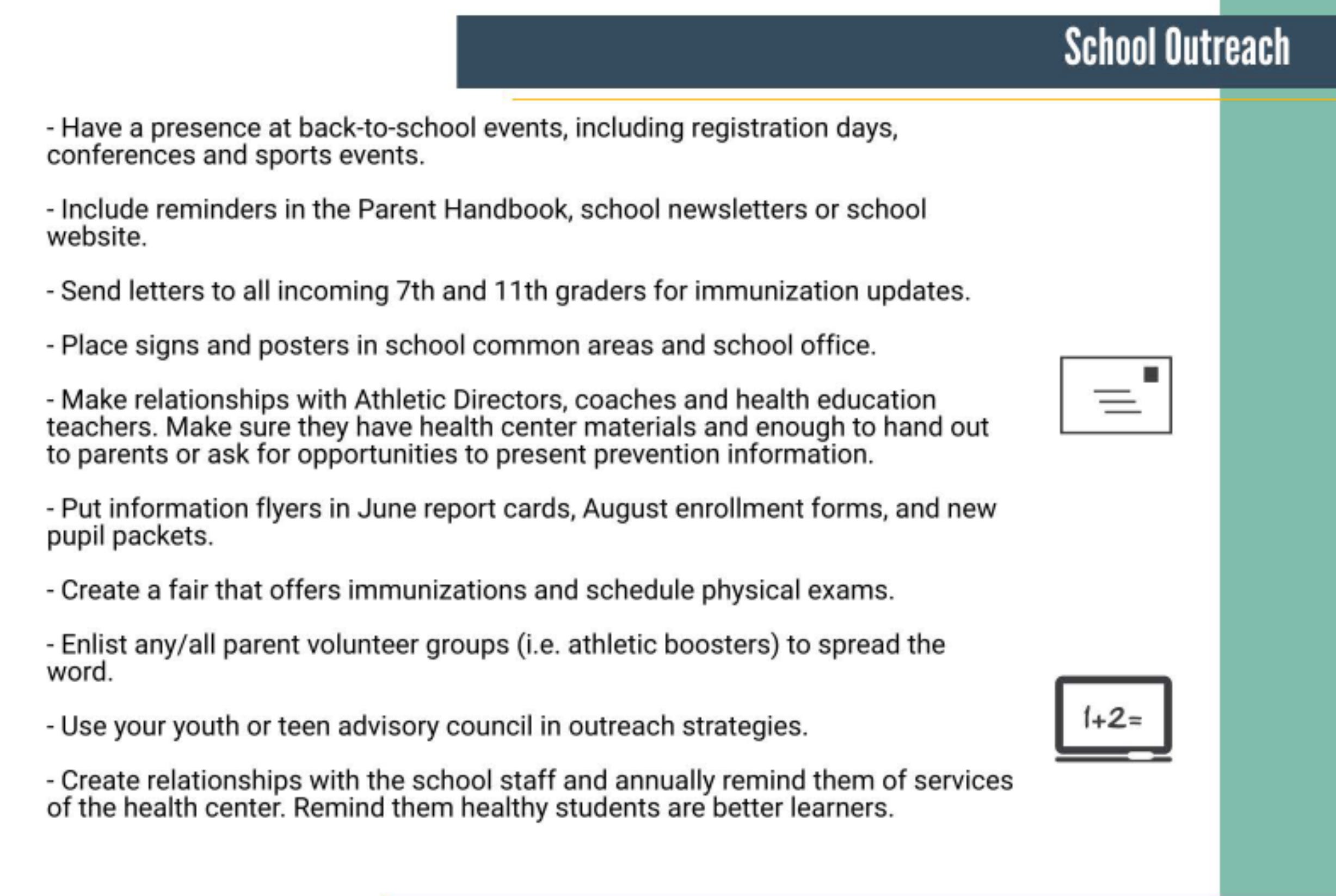 CAHC Grant - Schools moving into healthcare