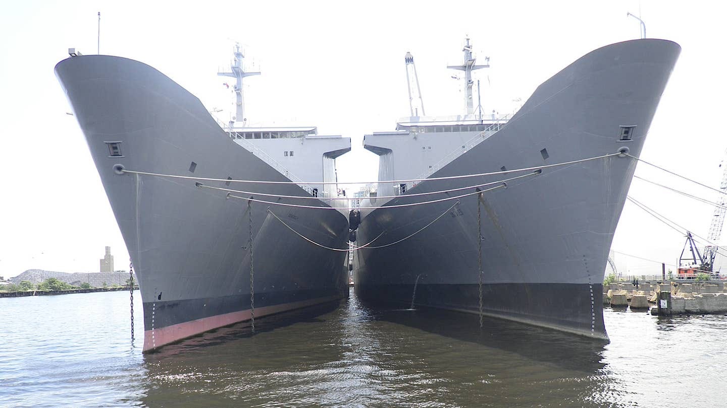 Two of the Fastest U.S. Sealift Ships Trapped by Baltimore Bridge Collapse