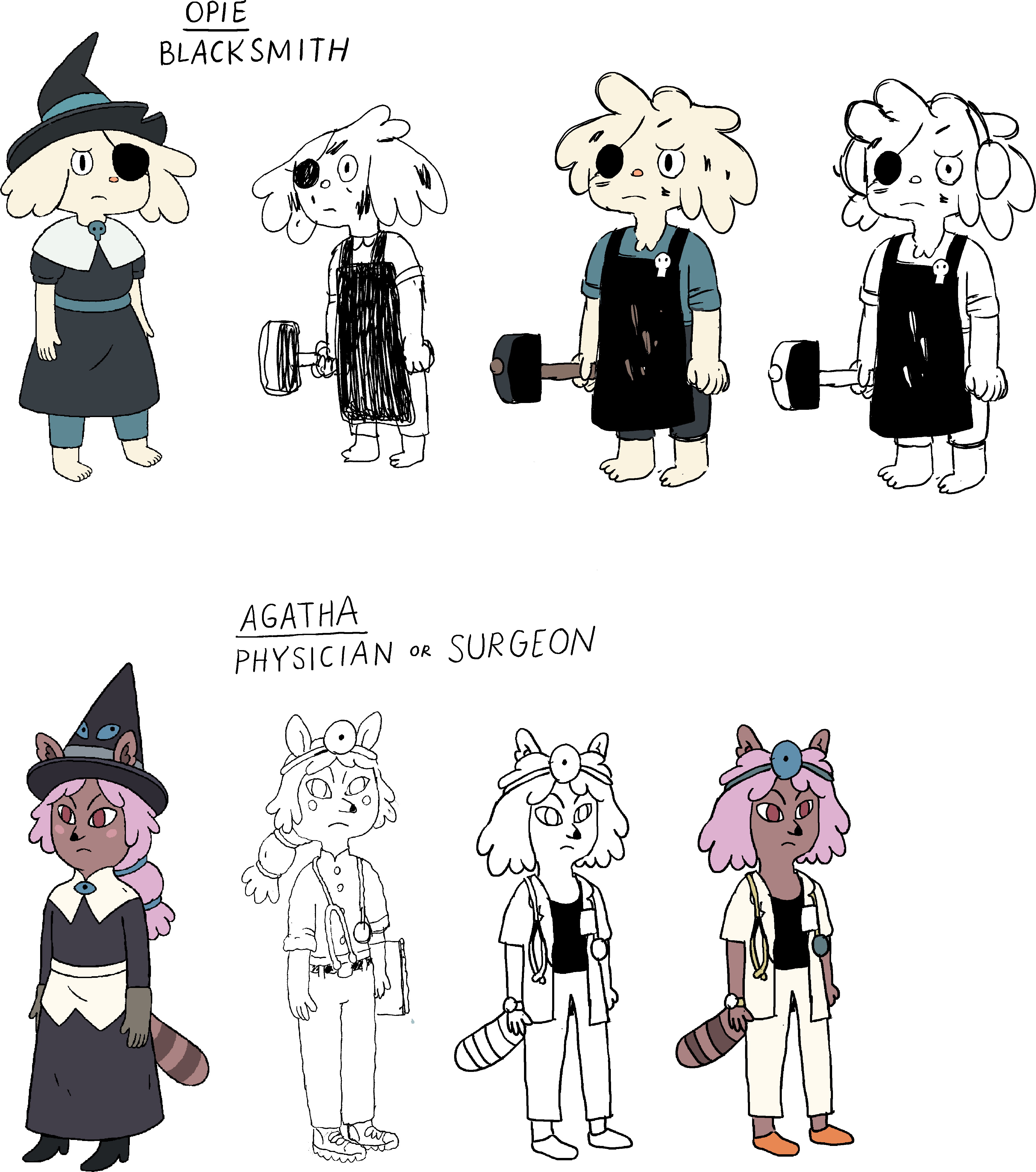 Season Six Visual Development II - by Julia Pott