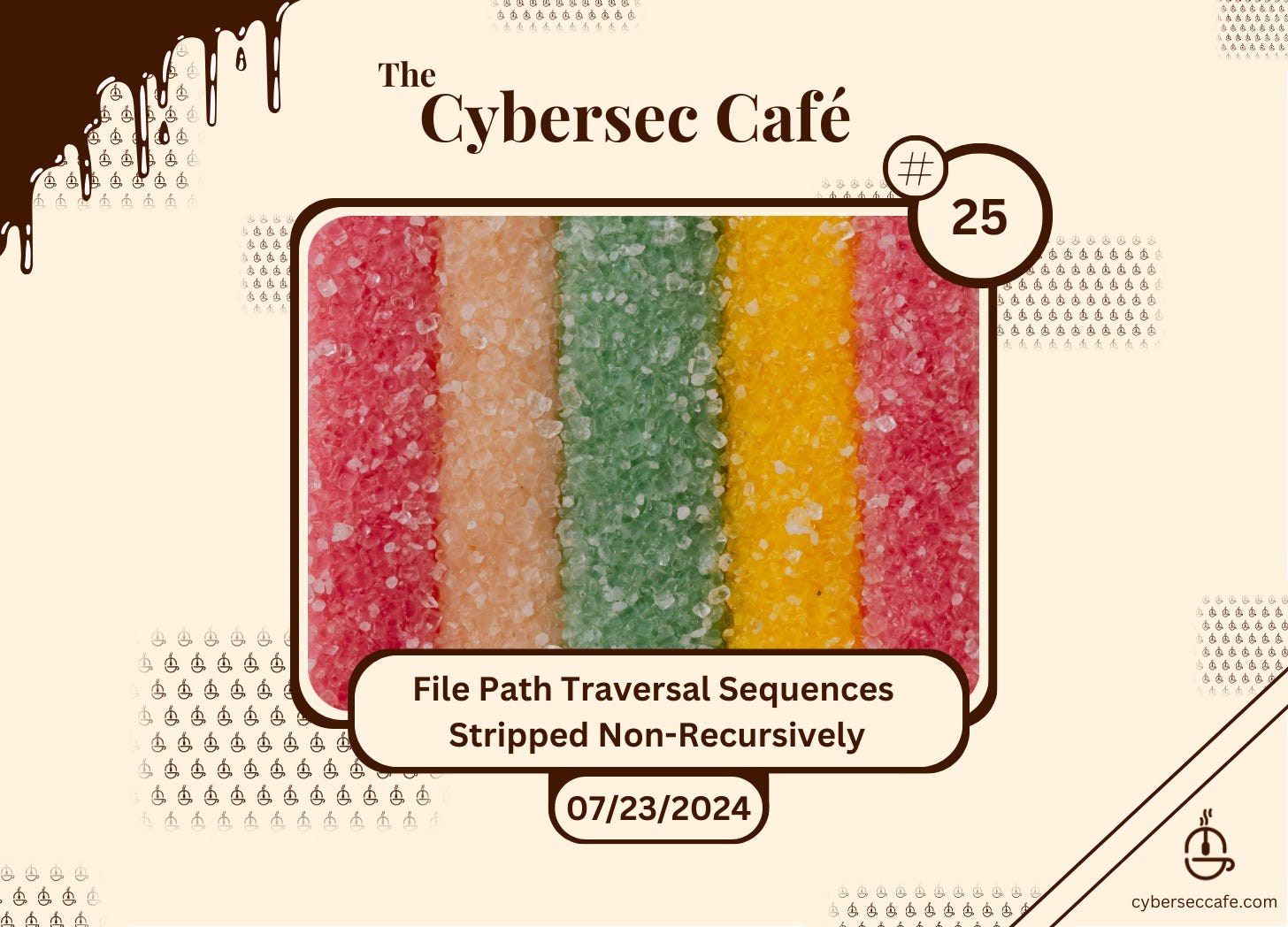 File Path Traversal Sequences Stripped Non-Recursively