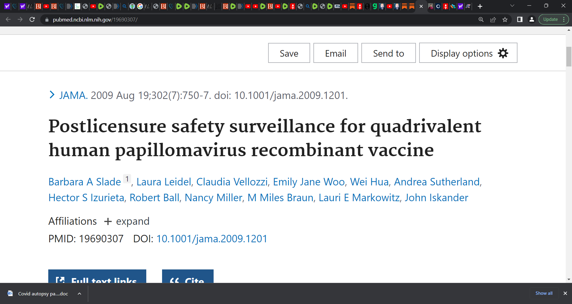CDC's vaccine adverse reporting system (VAERS) captures only 1% of ...