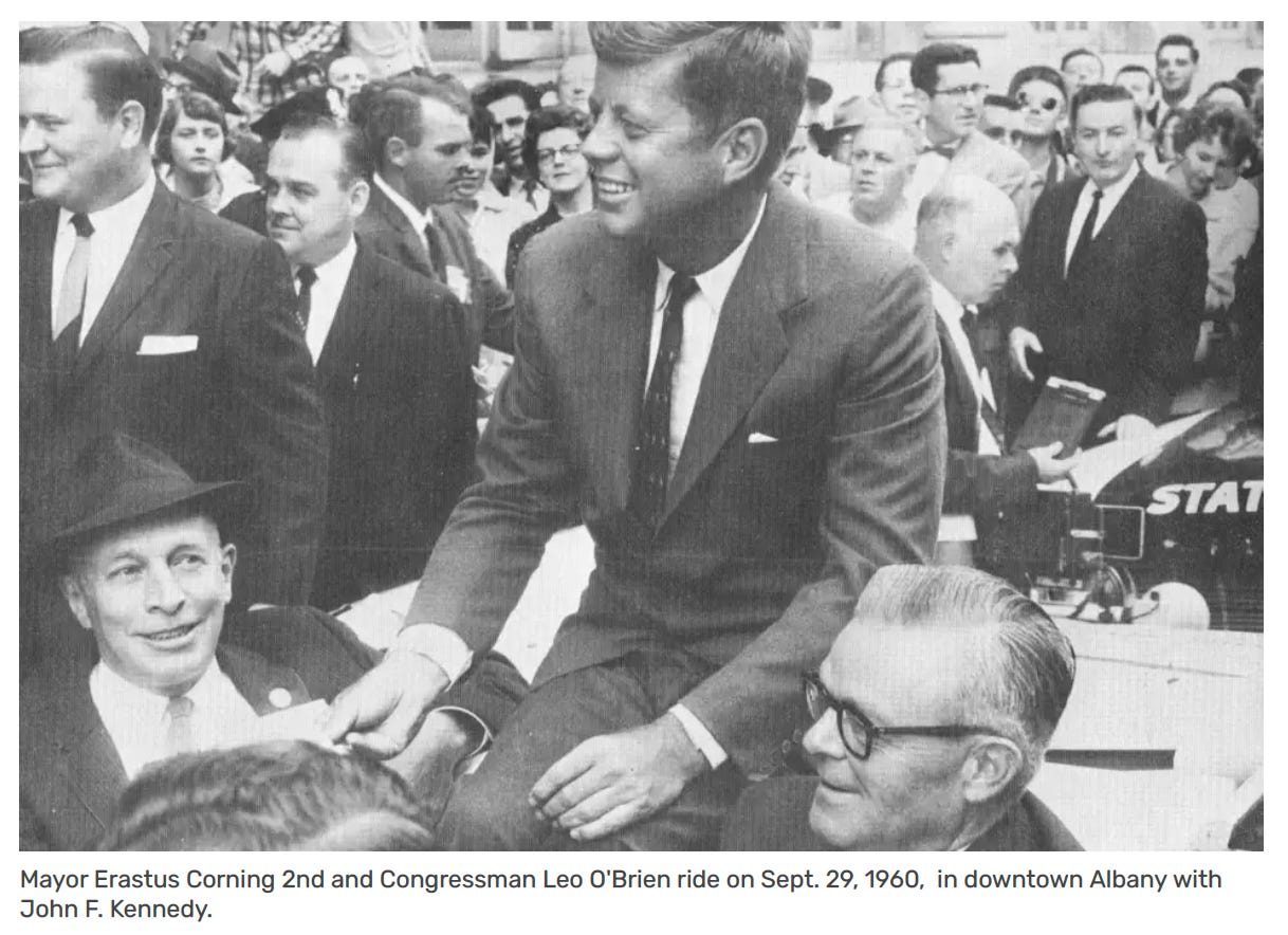 JFK campaigns for the presidency in Albany, NY