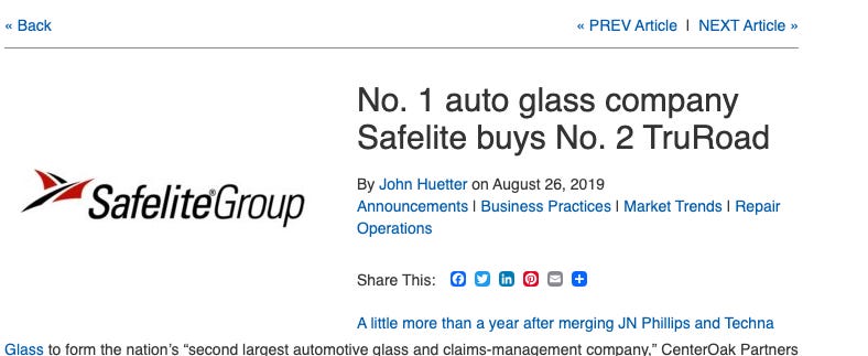 Safelite Is a PBM - BIG by Matt Stoller