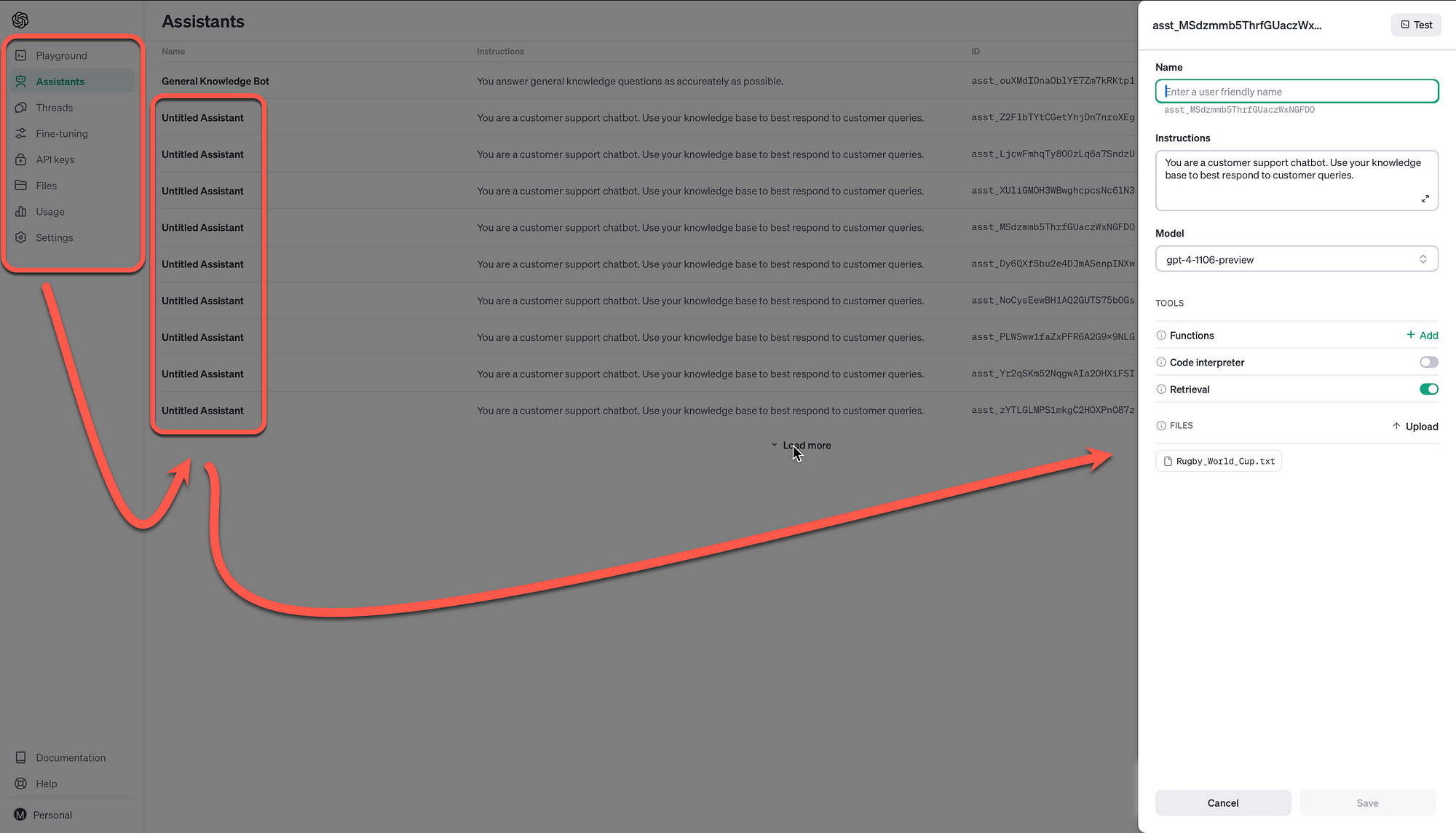 OpenAI Assistant With Retriever Tool
