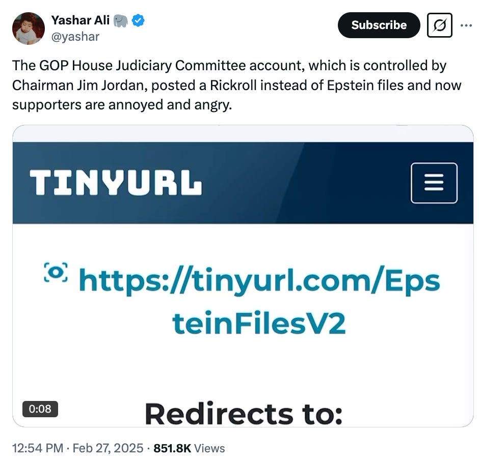 Trump's Epstein files influencer release was a disaster