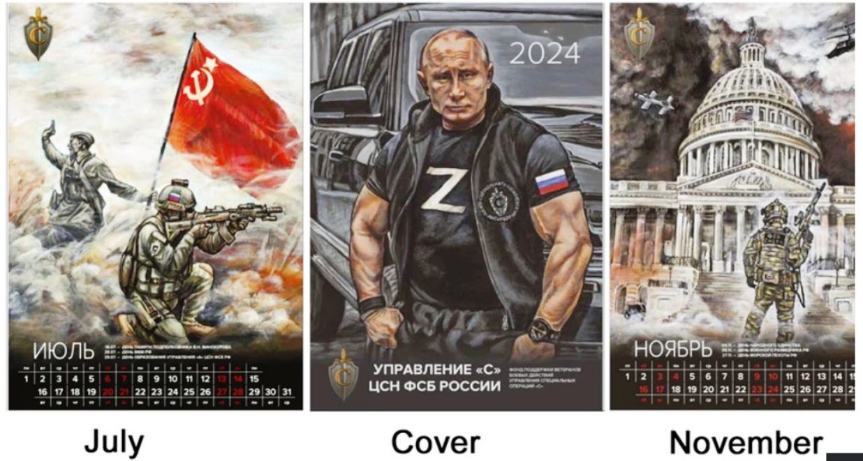 The FSB 2024 Calendar – Russian Propaganda at its Most Cringeworthy
